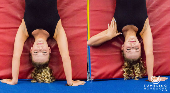 Monkey Handstand – TumblingHomework.com